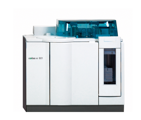 The cobas e 601 module is a fully automated analyzer that uses a ...